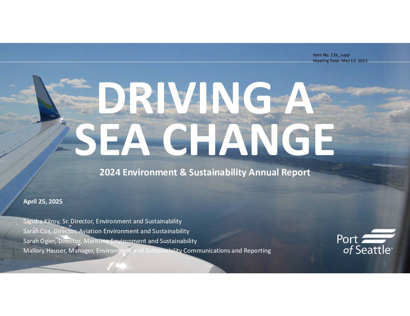 2025 05 13 RM 11b Presentation 2024-Environment-and-Sustainability-Annual-Report - Sea-Tac Noise ...